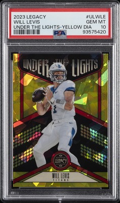 2023 PANINI LEGACY UNDER THE LIGHTS YELLOW DIAMOND WILL LEVIS RC 16/25 PSA 10 | eBay