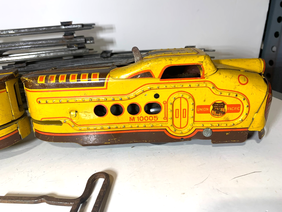 Vintage Marx M10005 Union Pacific Metal Wind up Train Set - w/ Track | eBay