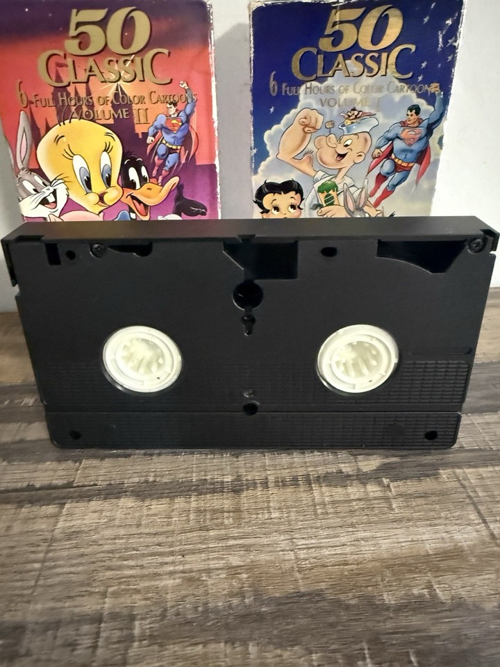 50 Classic All Star Cartoons Volume One And Two (VHS, 1991) Burbank ...