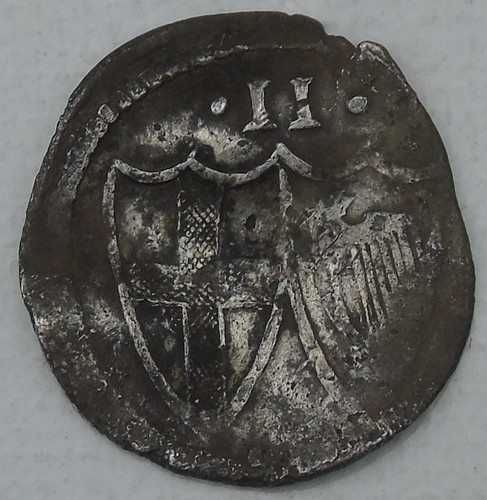 Commonwealth Period Hammered Silver Half-Groat, Shields, 17mm 0.91g ...