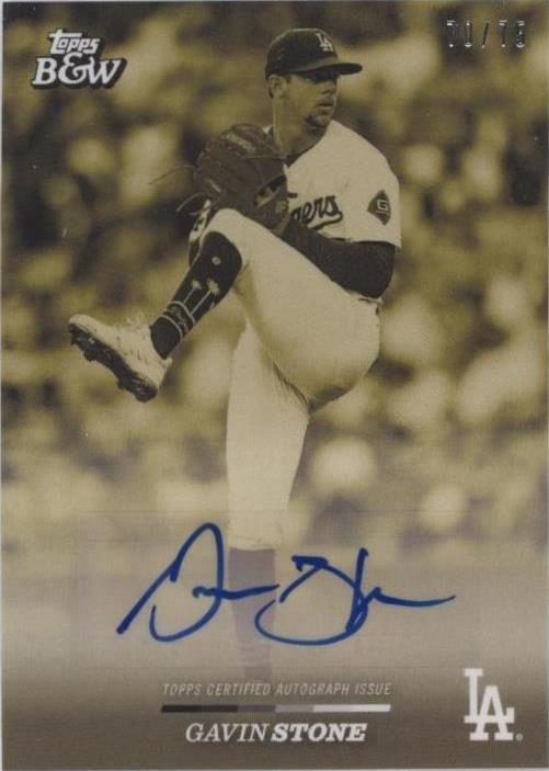 2024 Topps Black & White - Gavin Stone #59-A Yellow Autographs /75 (AU ...