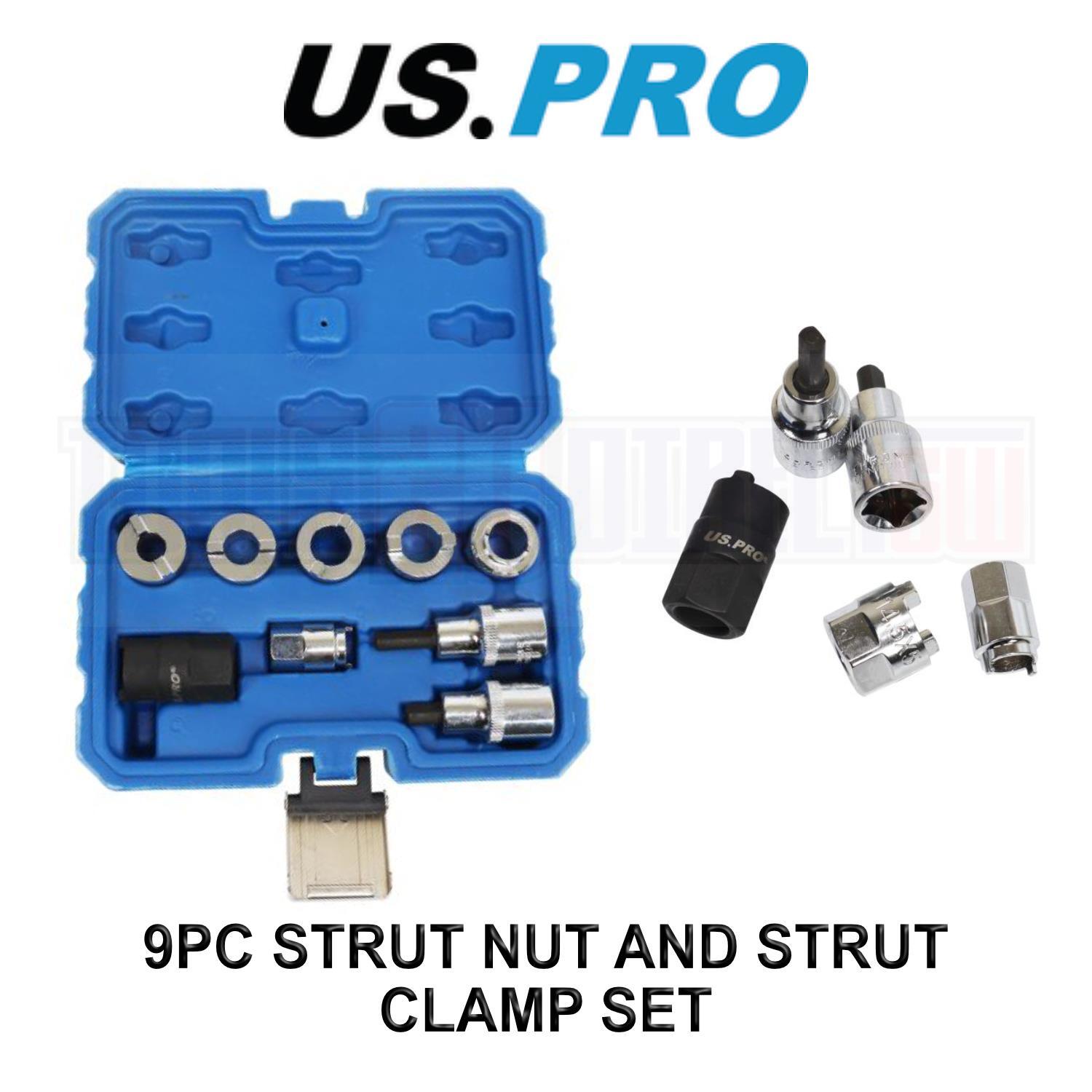 US PRO Tools 9pc Strut Nut And Clamp Spreader Socket Set 1/2" Dr 7151 ...