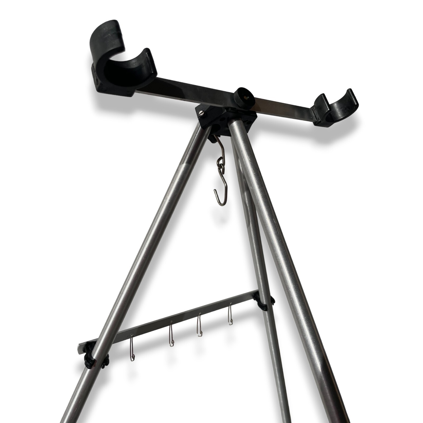 LFS SEA FISHING TRIPOD BEACH ROD STAND FOR 2 SEA FISHING TACKLE RODS ...
