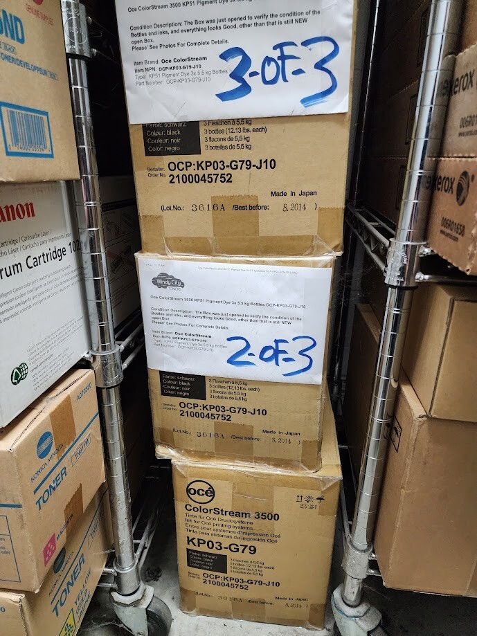 OCE COLORSTREAM 3000, 3200 PIGMENT INK BLACK 2100045752 CP03 | eBay