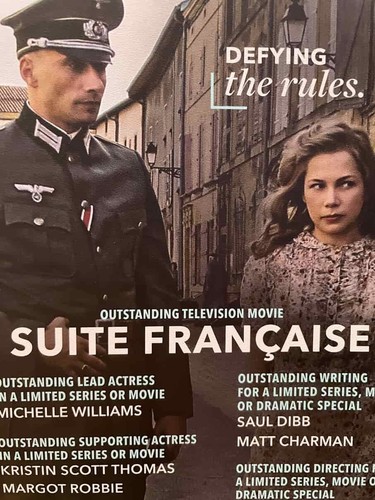 SUITE FRANCAIS FYC Emmy DVD WWII Nazi Lifetime TV Movie Drama Surviving ...