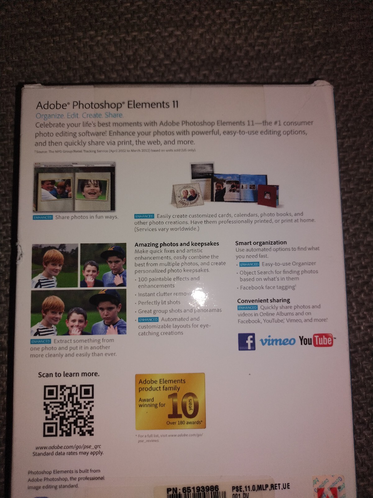 Adobe PhotoShop Elements 11 (Retail) (1 User/s) - Full Version for ...