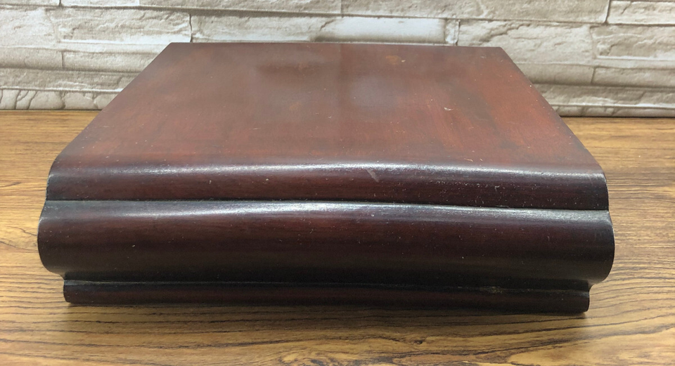 Vintage Brown Wood Rectangular Table Top Stand Riser | eBay