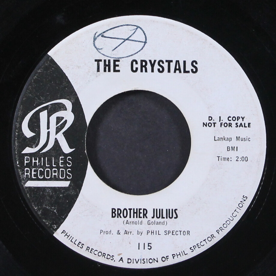 CRYSTALS: then he kissed me / brother julius PHILLES 7" Single 45 RPM ...