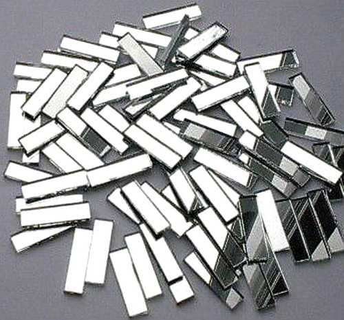 100 Mosaic MIRROR border tiles 25mm x 6mm HIGHLIGHTS | eBay