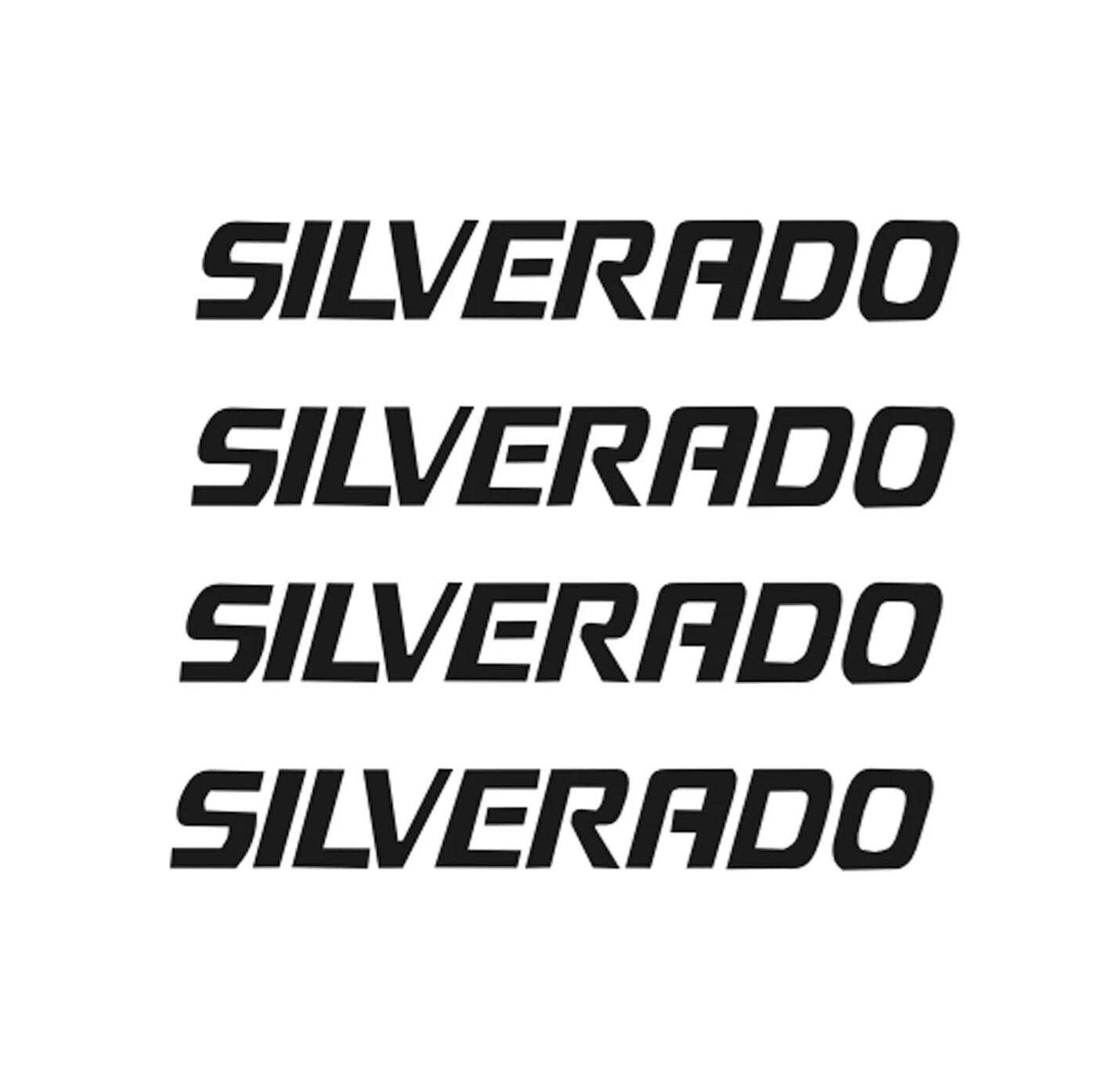 SILVERADO Sticker LTZ LT LS Z71 Trail Boss RST Windshield Banner Decal ...