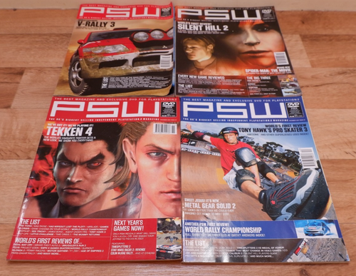Vintage PSW Playstation Computer Video Game Magazine Bundle Of 4 Job ...
