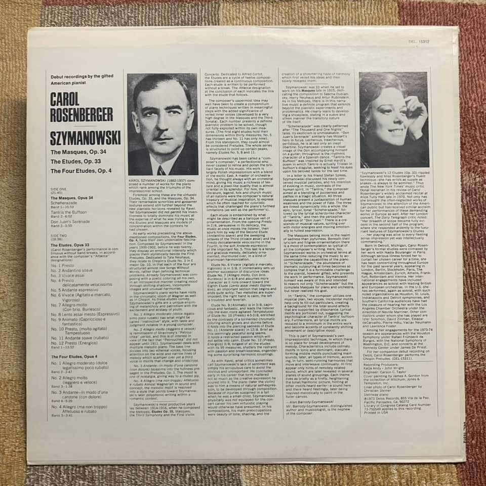 Lp Us Delos Del15312 Carol Rosenberger Karol Shimanovski Mask Drama 12 ...