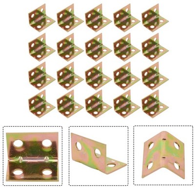 Angle Bracket Stainless Steel Table Fastener 20pcs 4 Holes 90 Degree ...