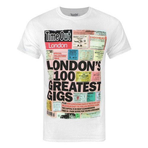 Time Out - T-shirt ´London´s 100 Greatest Gigs´ - Homme (NS4074) | eBay