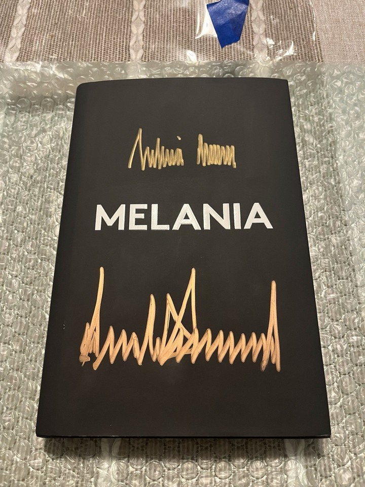 President Donald Trump & Melania Dual Signed Melania Book PSA ...