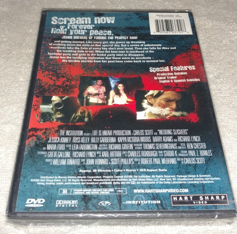 DVD: WEDDING SLASHERS......MARIA FORD-RICHARD LYNCH RARE oop *HORROR ...