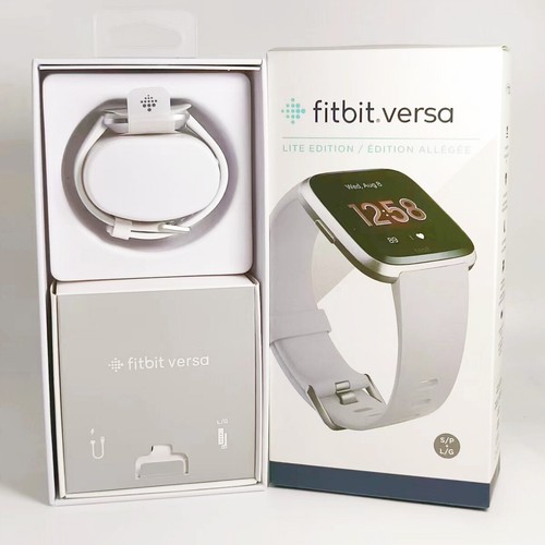 Fitbit Versa Lite Activity Tracker Fitness Smartwatch FB415 White | eBay