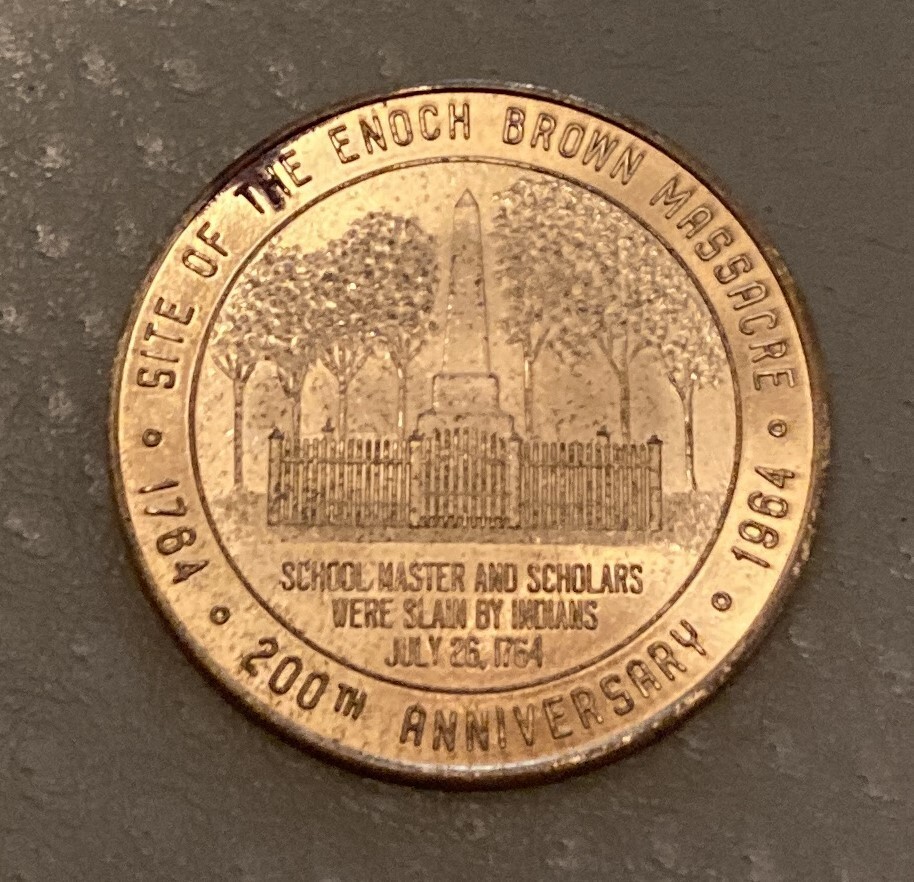 1964 Enoch Brown Massacre 200th Anniversary Coin Token Greencastle, PA | eBay