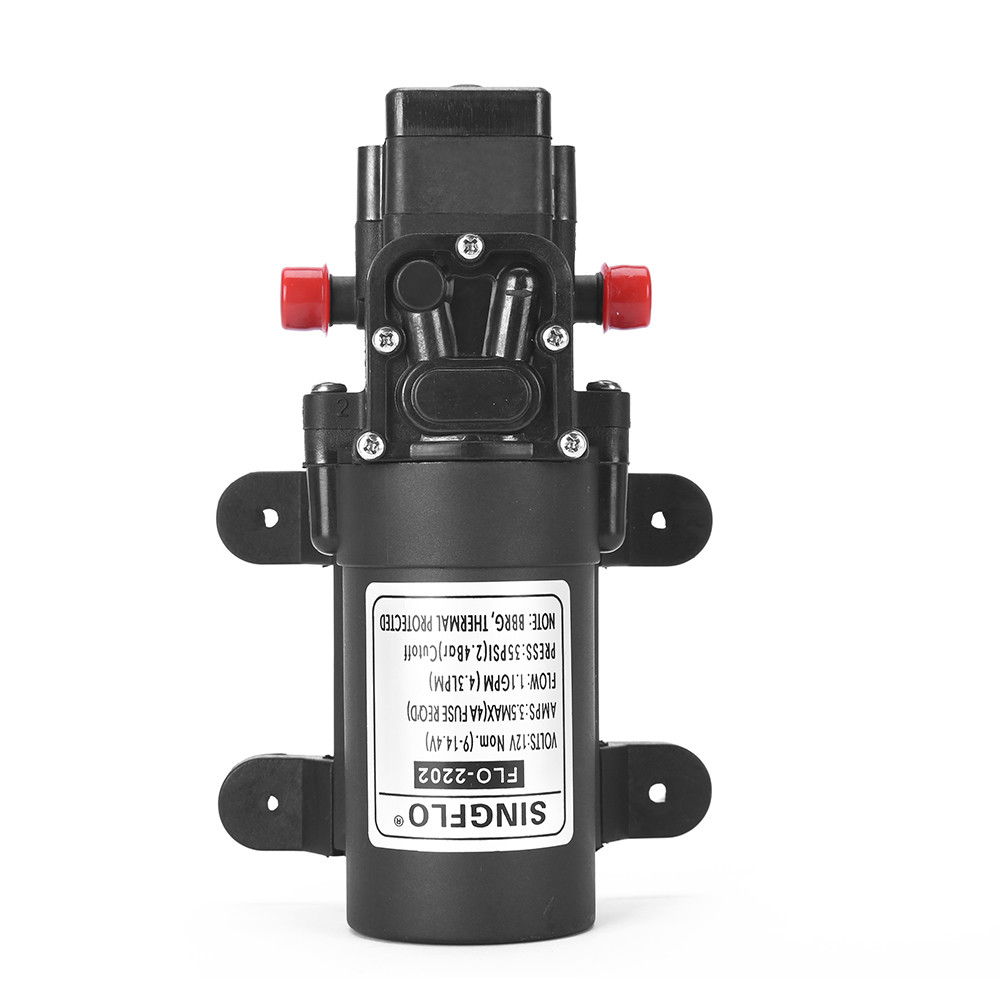 ELECTRIC SELF-PRIMING GALLEY 12V WATER PUMP & FAUCET TAP-BOAT/CARAVAN ...