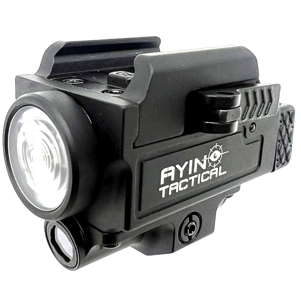 800 Lumen LED Pistol Light with Laser, Rechargeable, Quick Detach Mount ...