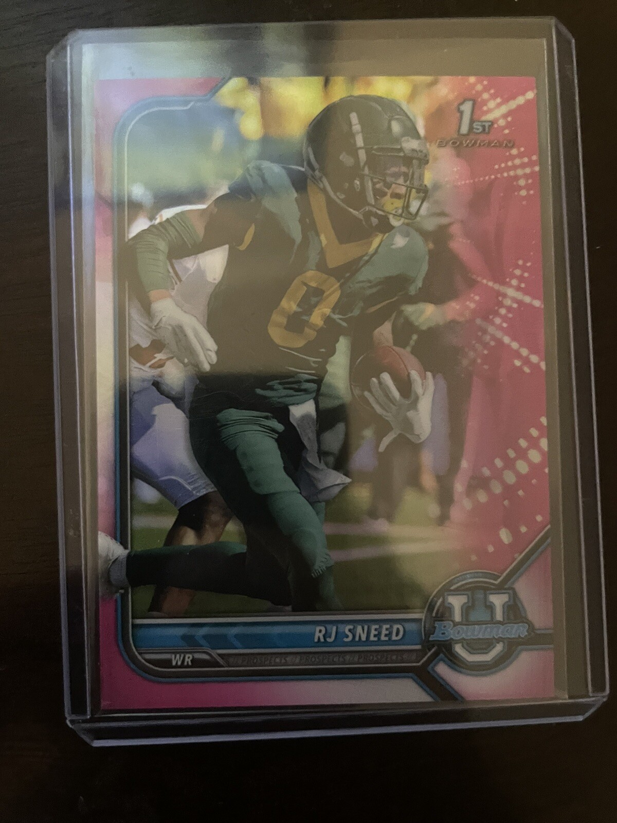 RJ Sneed 2022 Bowman University 1st Bowman Pink Refractor Card #72 ...
