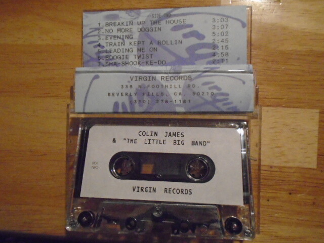 RARE PROMO Colin James & The Little Big Band CASSETTE TAPE blues Chuck ...