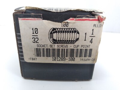 99pcs Brighton Best 101289 Socket Set Screws Steel Black 10"-32 x 1-1/4 ...