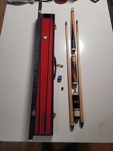 Golden Shark Custom Pool Cue Stick 24oz 49" Or 57" 5pcs & Case See ...