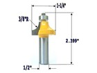 1pc 1/2" Sh 3/8" Radius 1-1/4" Cutting Diameter Round Over Router Bit ...