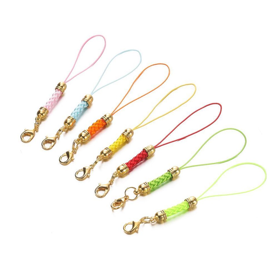 10/20pcs Keychain Rope with Lobster Clasp Jump Rings Lanyard Lariat ...