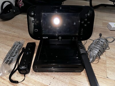 Nintendo Wii U Deluxe 32GB Handheld System - Black (WUP-101(02 ...