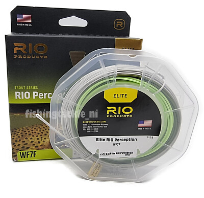 Rio Perception Elite Fly Fishing Lines Slick Cast Green WF5/6/7 Line ...