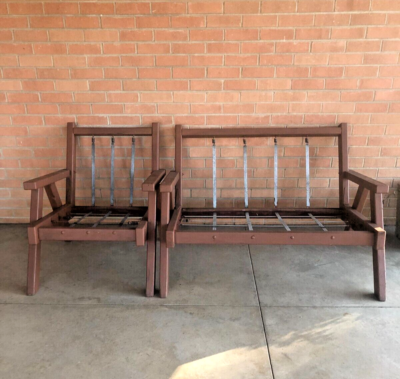 Vintage Redwood Style Patio Furniture Loving Rattan In Monterey For