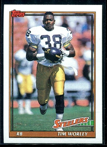 1991 Topps Football Tim Worley #291 Pittsburgh Steelers | eBay