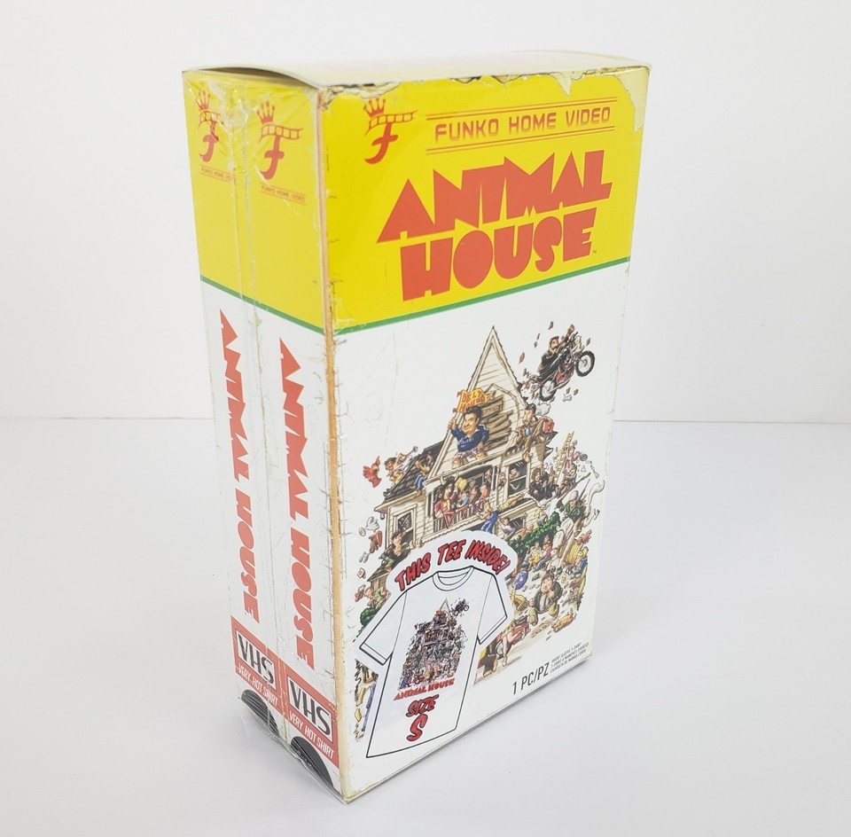 Animal House T-Shirt White S M L Tee Shirt ONLY Funko Home Video VHS ...