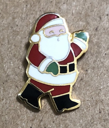 Vintage hallmark enamel santa - Gem