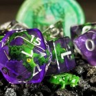 Sage's Green Frog Familiar Resin Polyhedral Dice Set | DnD Dice TTRPG ...