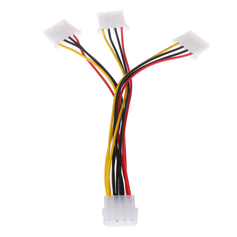 4 Pin IDE 1-to-3 Molex IDE Female Power Supply Splitter Exentsion ...