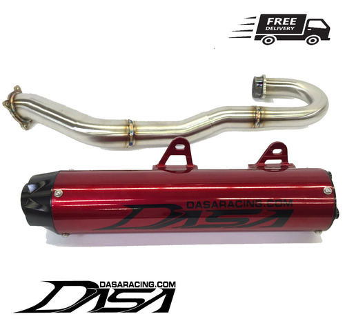 2009+ Yamaha YFZ450R YFZ 450R 450X Classic Full Exhaust System | Red ...