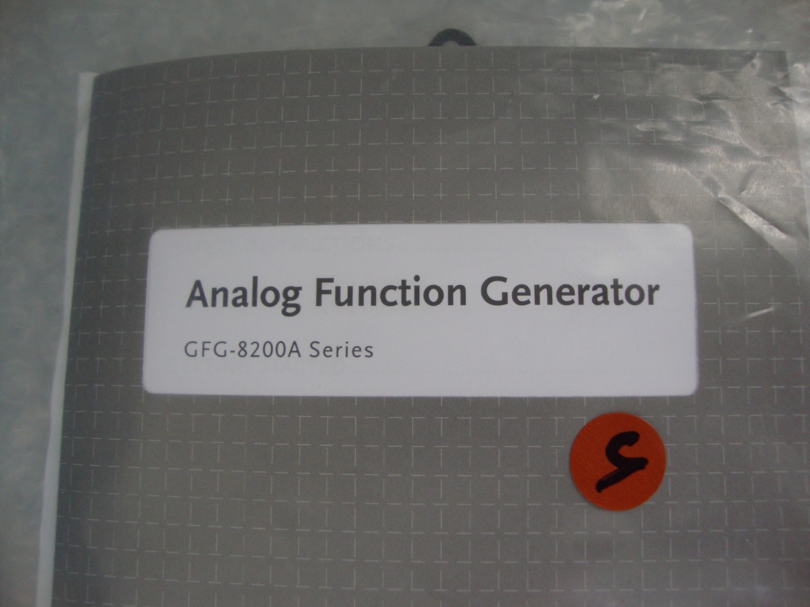 Instek GFG-8200A Series ANALOG FUNCTION GENERATOR Probe Set and Manual ...