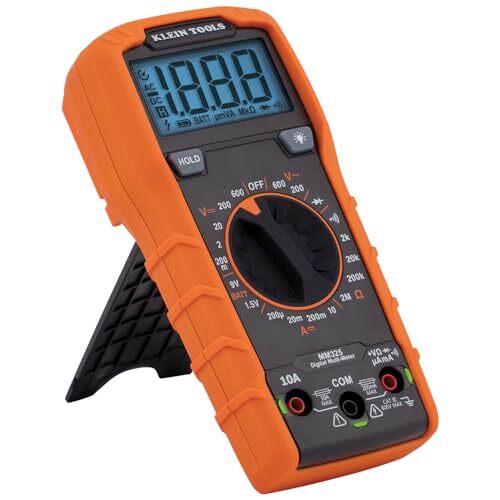 Orange Black Electric Circuit Testing Device AC DC Voltage Meter 600V ...