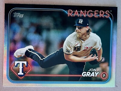 Jon Gray 2024 Topps Series 1 RAINBOW FOIL PARALLEL Card #16 RANGERS | eBay