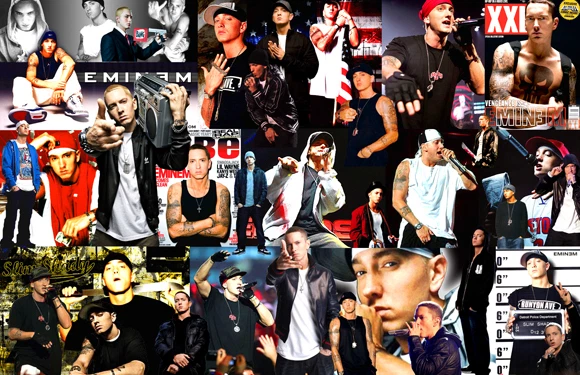 Eminem Collage Background