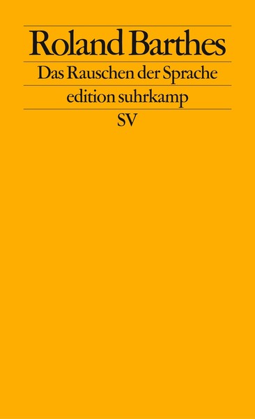 Das Rauschen der Sprache von Roland Barthes (2012, Taschenbuch) for ...