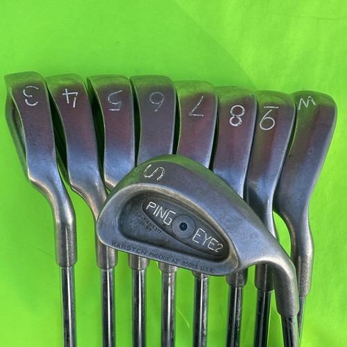 Ping Eye 2+ Plus Black Dot 3-PW-SW Iron Set Karsten KT-M Steel Shaft ...
