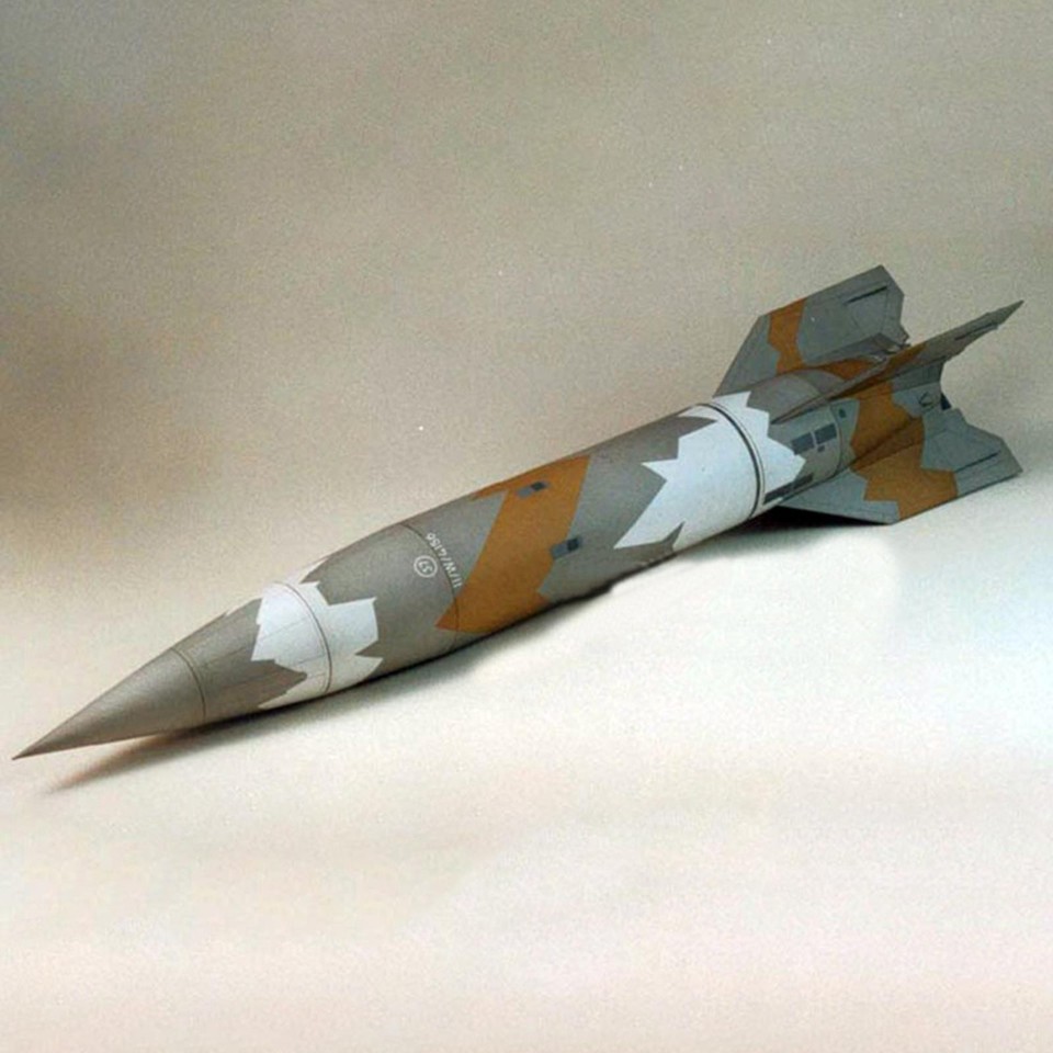 1:24 German V1 and V2 missiles 3D Paper Rockets Paper Model Unassembled ...