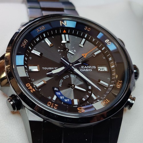 Casio Oceanus Casualo Ocw-P1000B-1Ajf Analog Solar Men Oceanus Vintage ...