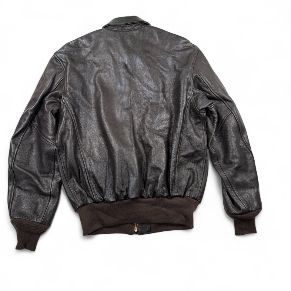 Cockpit A-2 Jacket Goatskin Leather Mens 38 USA NWT U.S.A.F. 21st ...