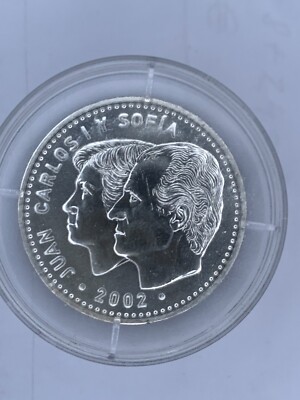 2002 Spain Juan Carlos y Sofia European Union Presidency Silver 12 Euro ...