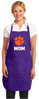 Clemson University Mom APRON Clemson MOM Aprons -w/POCKETS - MADE in ...